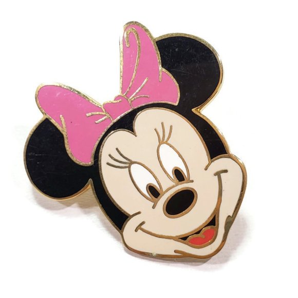 Disney | Jewelry | Disney Trading Pin Minnie Mouse Pink Bow | Poshmark